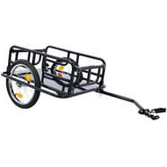 "Ktaxon Pull Behind Large Utility Folding 16"" Bike Cargo Trailer ...