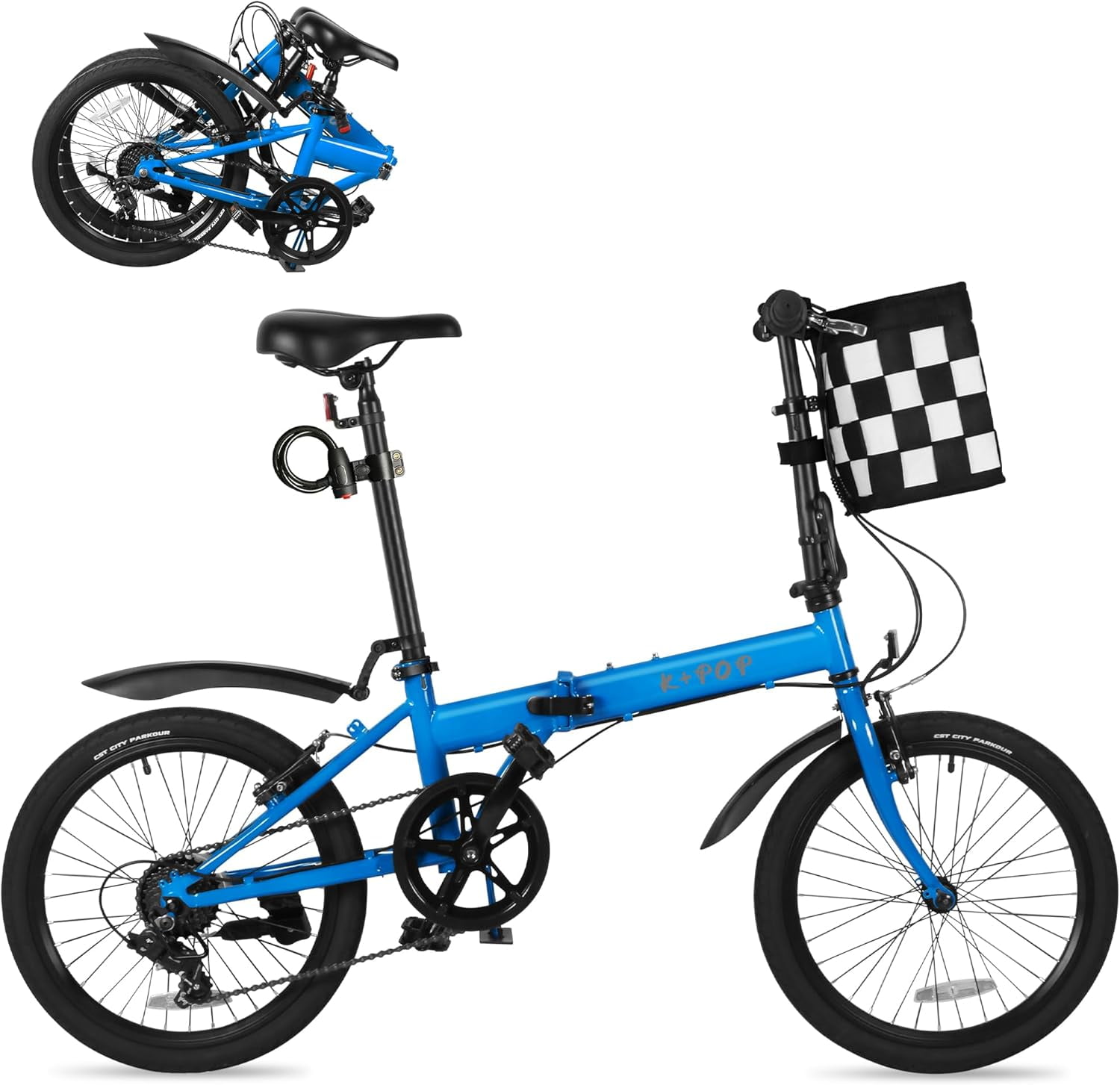 Foldable Bike for Adults – Lightweight Folding Bicycle with Speed ...