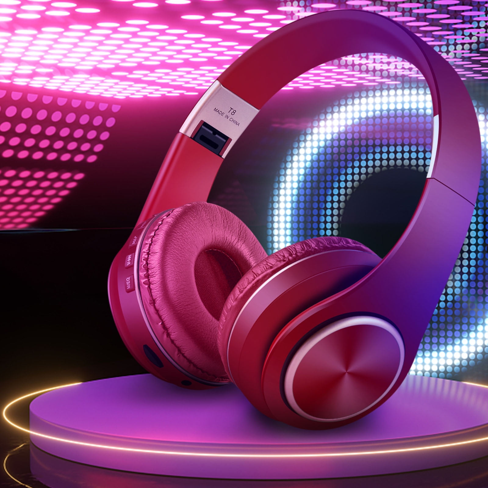 Foldable Bluetooth Headphones, 5.0 Wireless Over-Ear Headset, 40mm ...