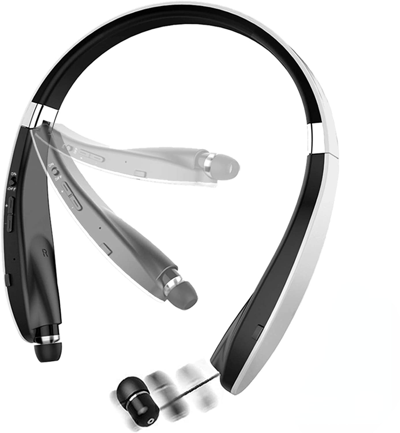 Foldable Bluetooth Headset,Lightweight Retractable Bluetooth Headphones ...
