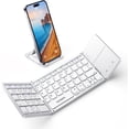 Foldable Bluetooth Keyboard with Touchpad - Portable Wireless Keyboard ...