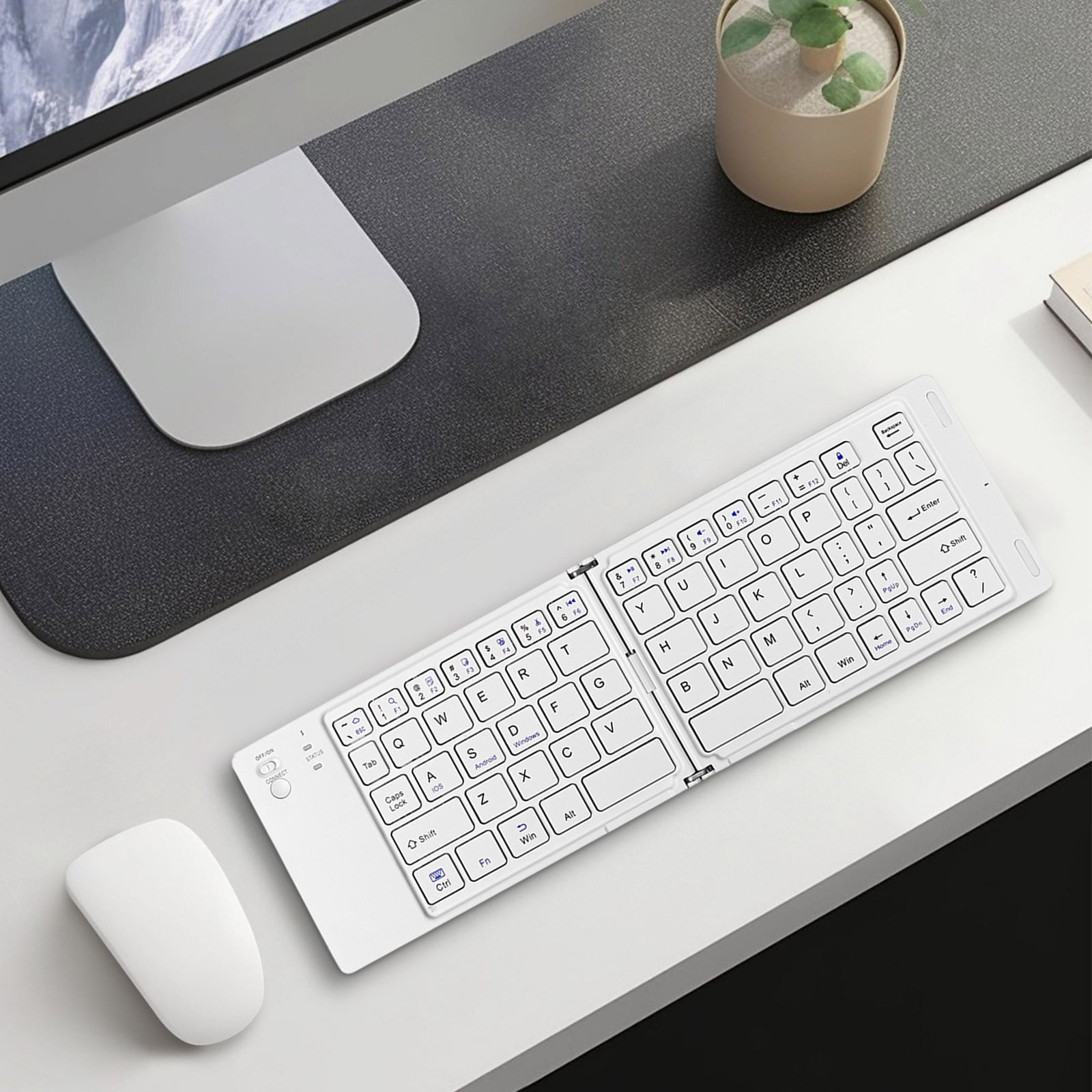 Foldable Bluetooth Keyboard, Ultra Slim Wireless Keyboard for Windows ...