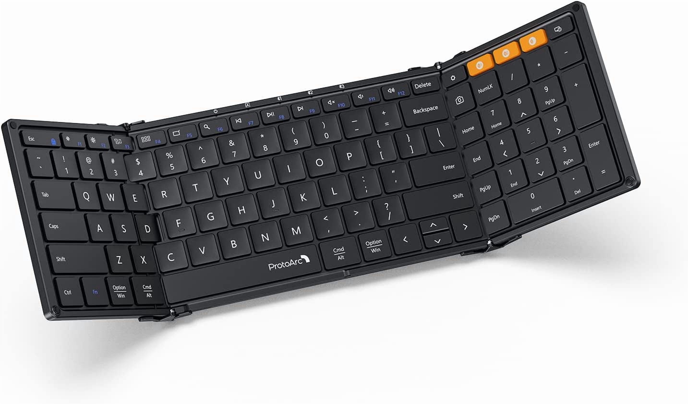 Foldable Bluetooth Keyboard, XK01 Folding Wireless Portable Keyboard ...