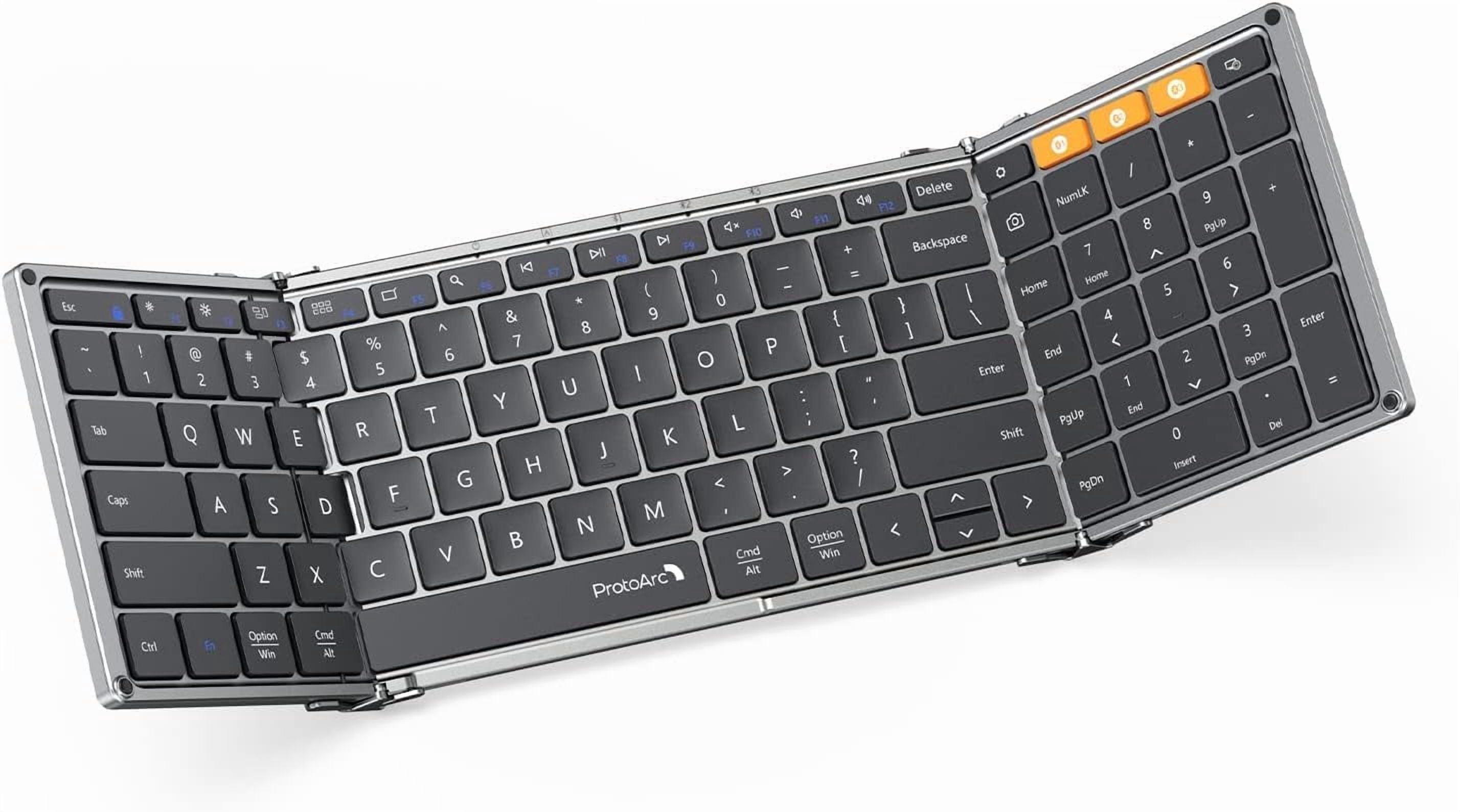 Foldable Bluetooth Keyboard, XK01 Folding Wireless Portable Keyboard ...