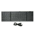 Foldable Bluetooth Keyboard With Numeric Key 81 Keys Battery Powered