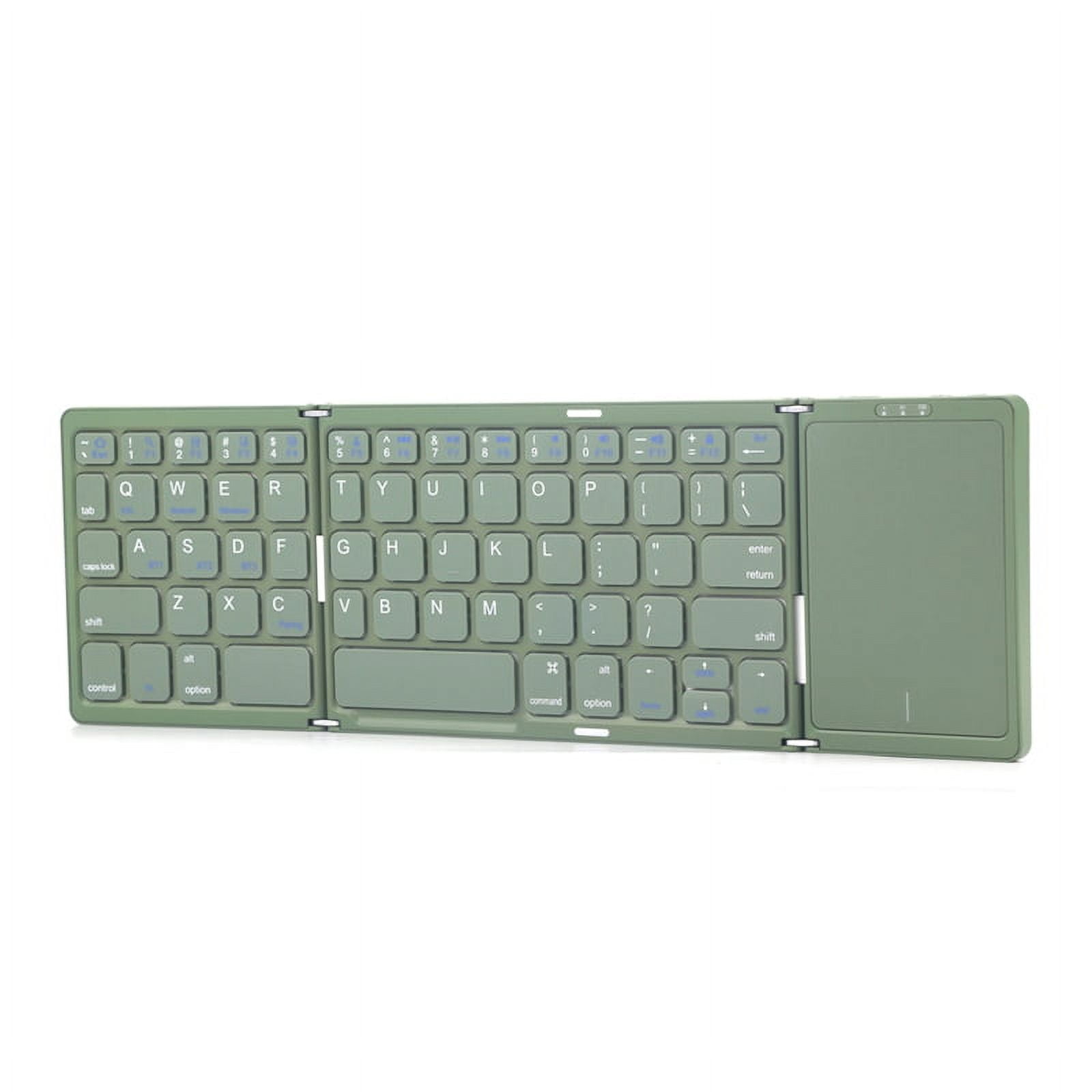 Foldable Bluetooth Keyboard with Touchpad Office Mini Wireless Storage ...
