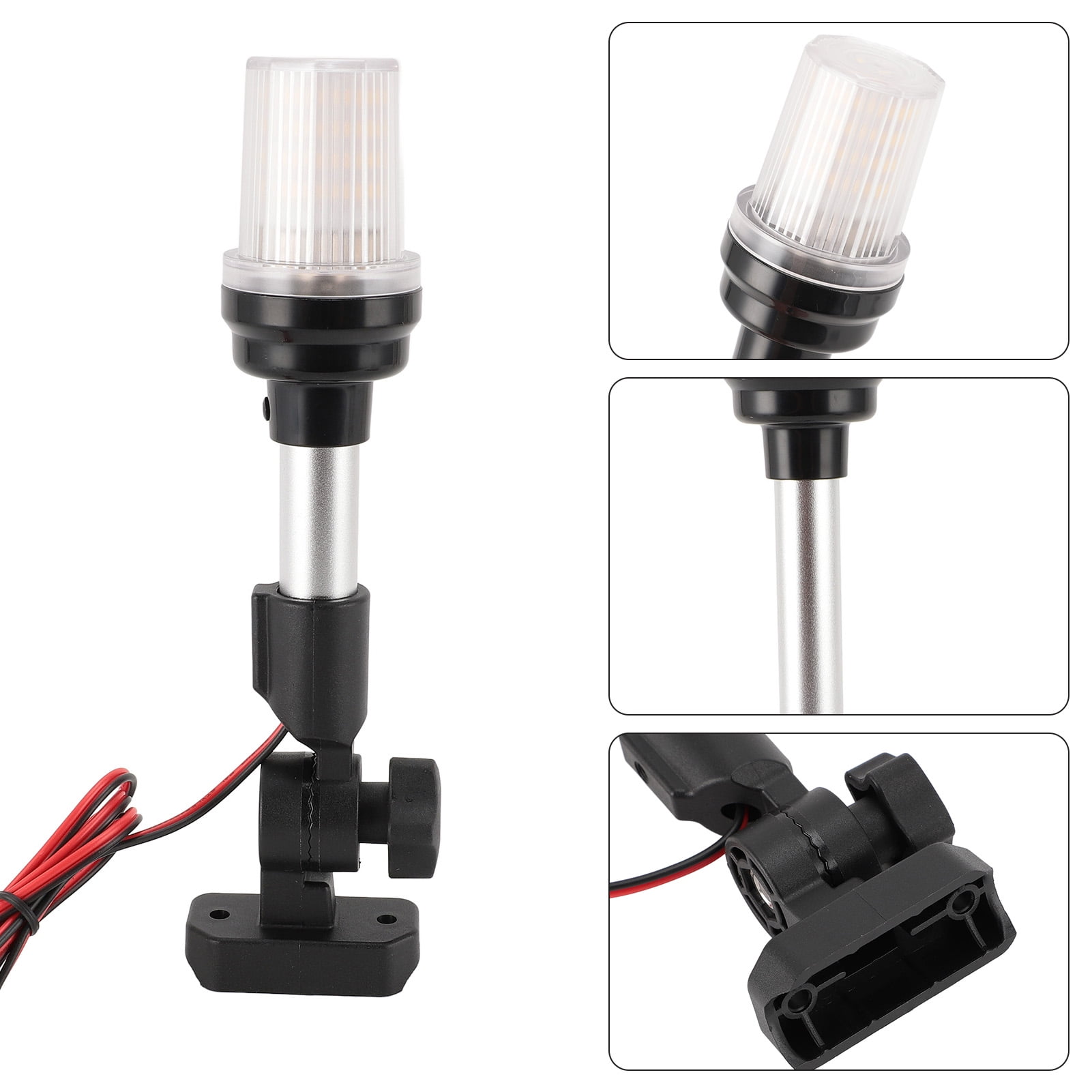 Foldable Boat Stern Light, Bright White Illumination, 270 Adjustable ...