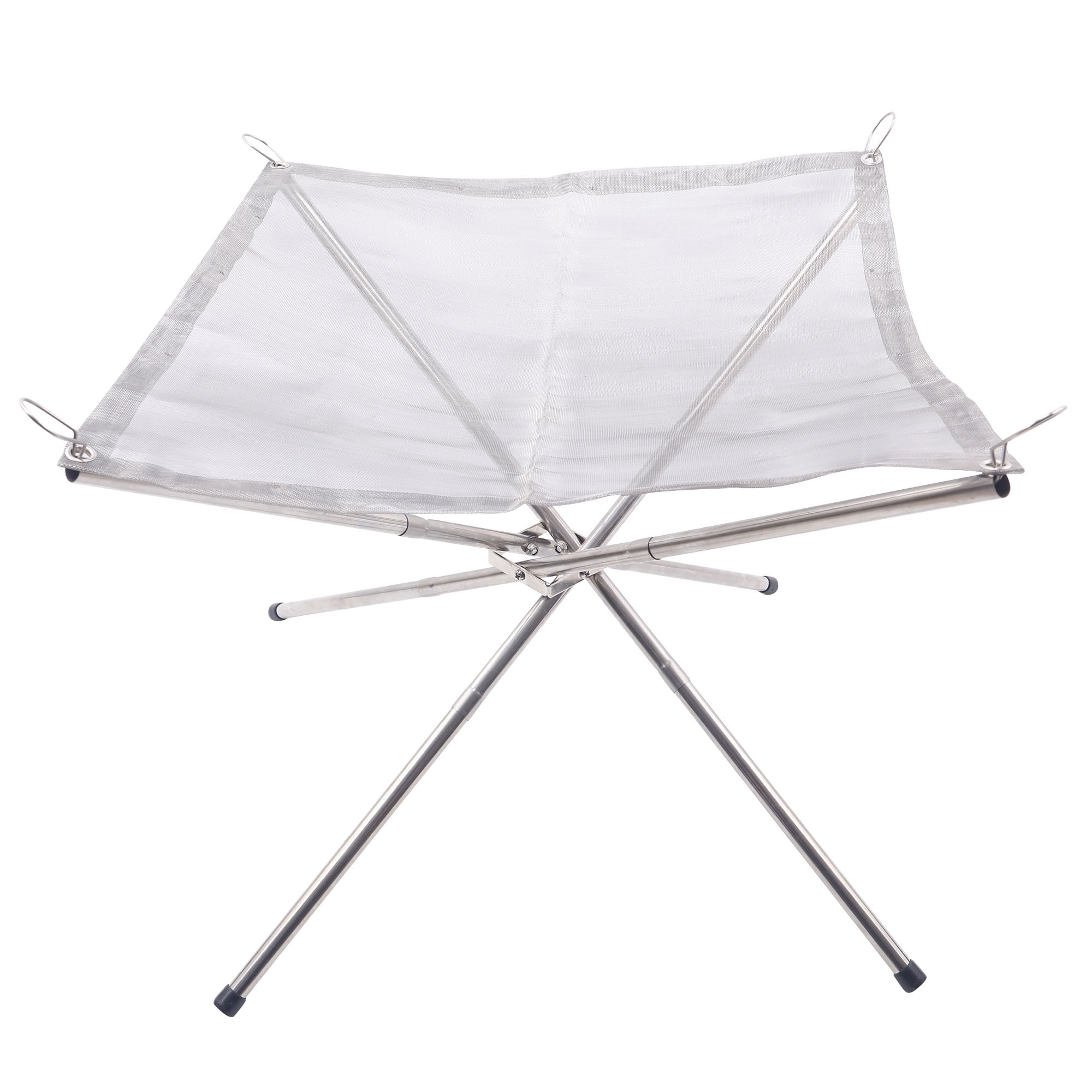 Foldable Bonfire Campfire Pit Stainless Steel Foldable Mesh Fire Pit ...