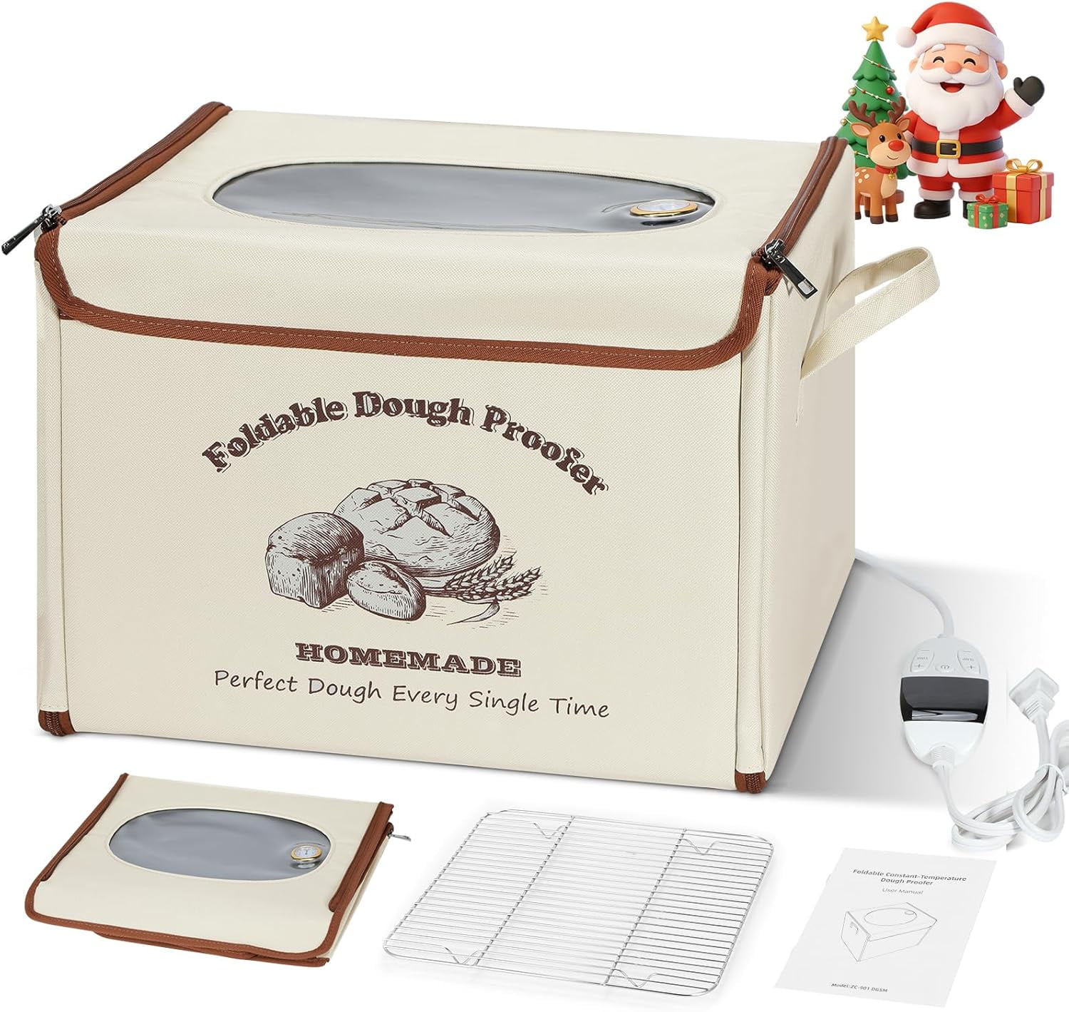Foldable Bread Proofing Box for Sourdough,50°F-130°F Temp Controlled ...