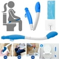 Foldable Self-Assist Toilet Aid, Extended Long Handle Helper for ...