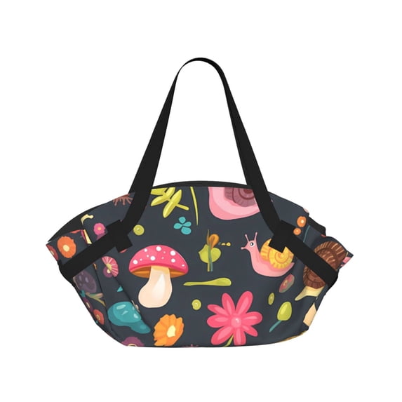 Foldable Camping Bag To Picnic Mat Thick Portable Shoulder Bag With 2 ...