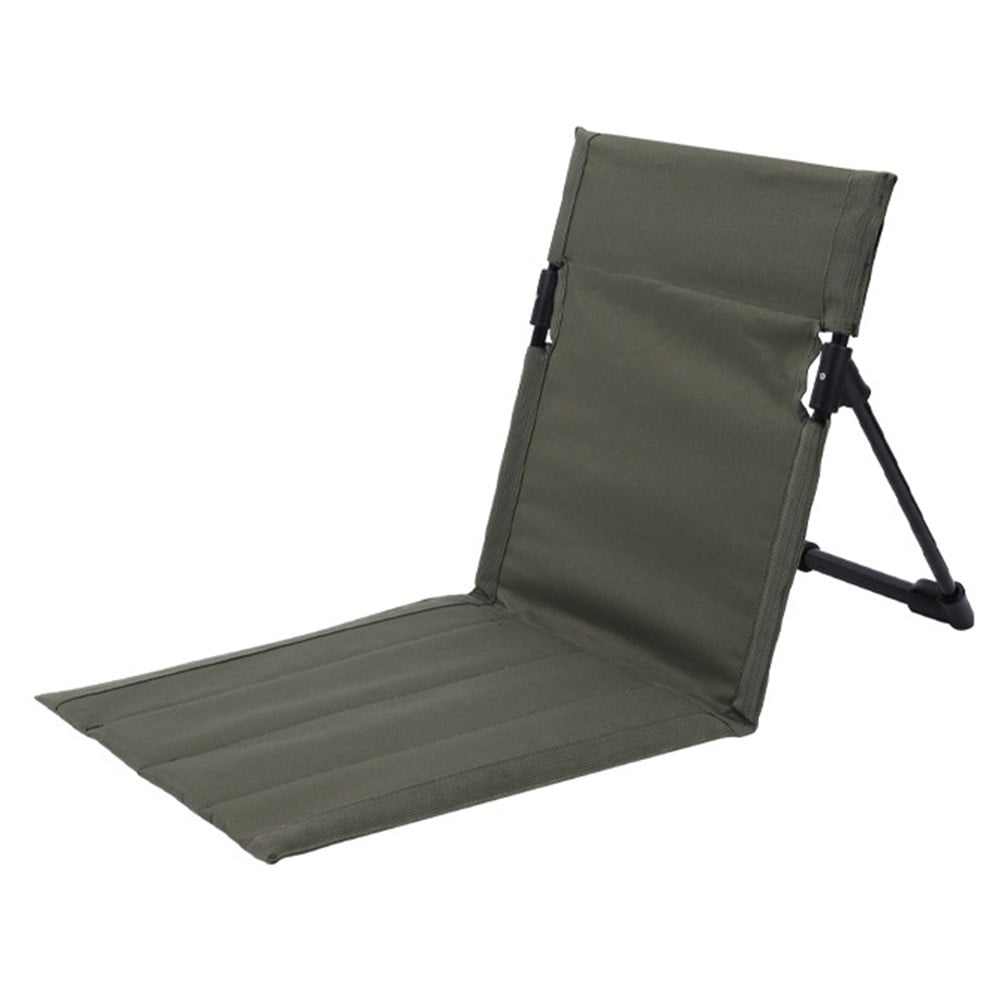 Foldable Camping Chair Ergonomic Single Lazy Back Chair for Outdoor ...