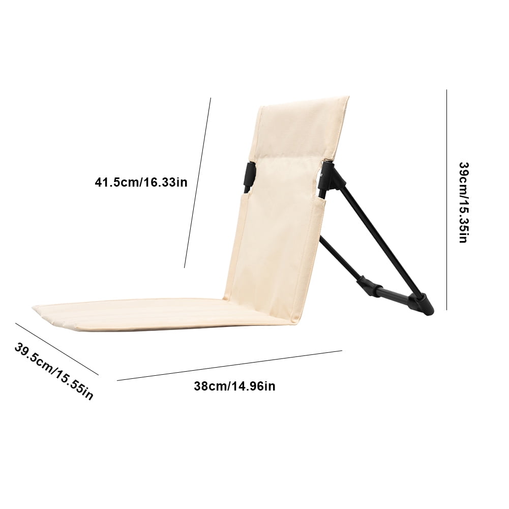 Foldable Camping Chair with Backrest Lightweight Folding Beach Chair No ...