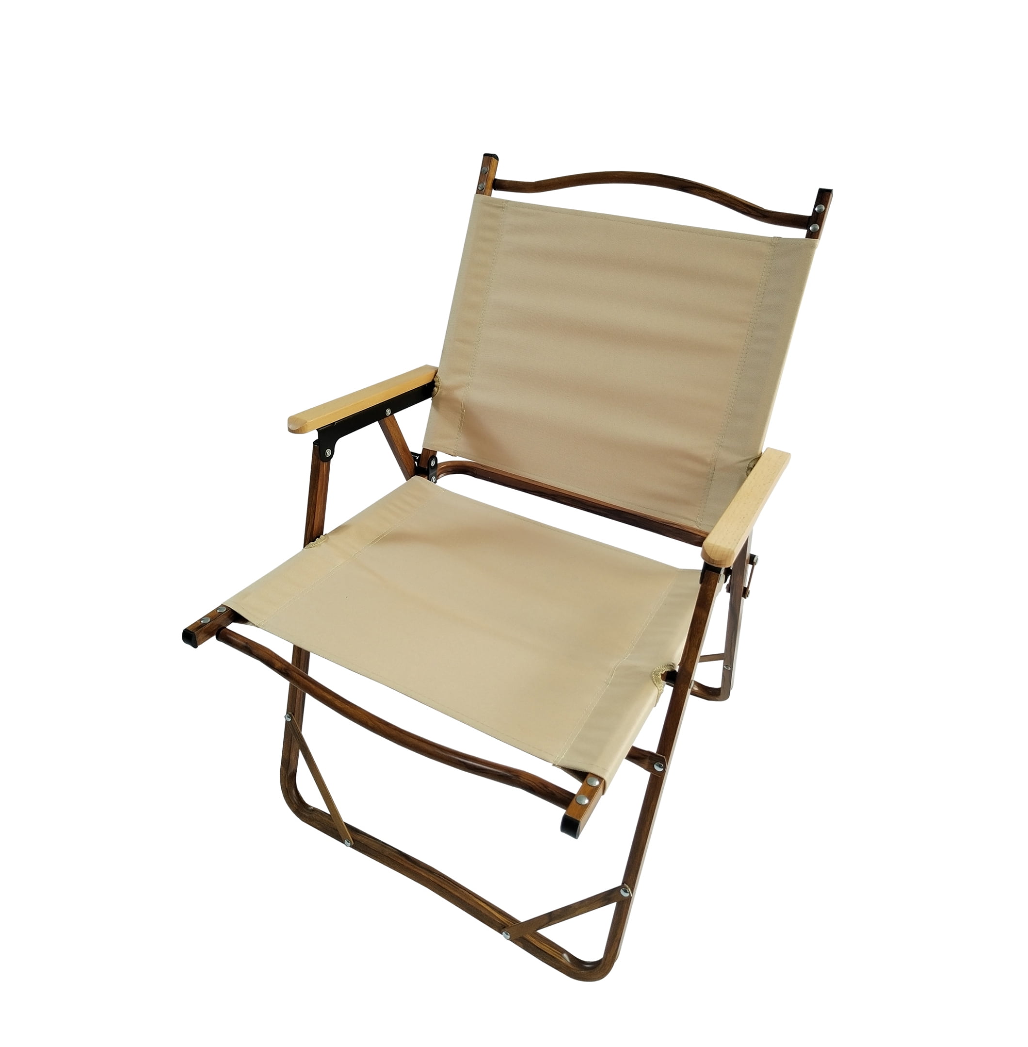 Foldable Camping Chairs Set of 4, Portable Aluminum Frame Chairs with ...