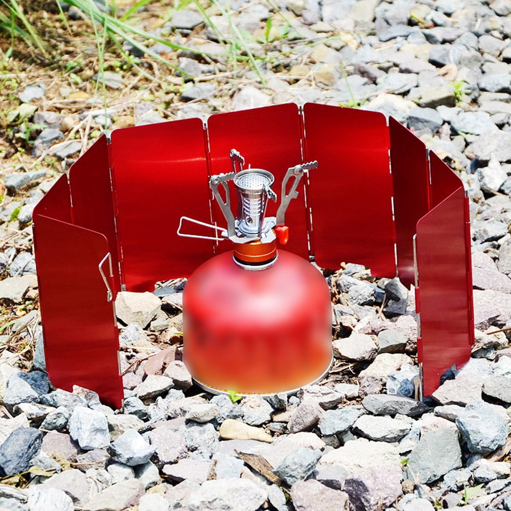 Foldable Camping Stove Windshield, Stainless Steel, Blocks Wind ...