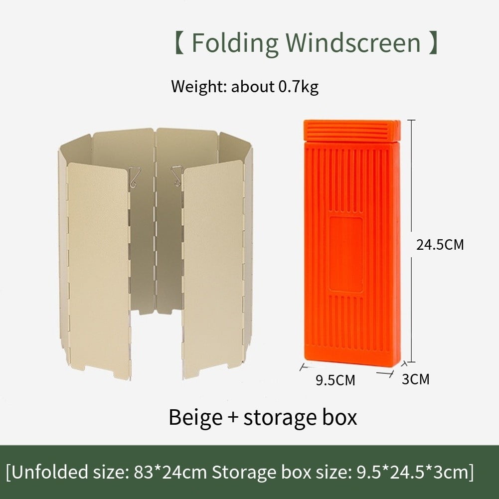 Foldable Camping Windshield - 10-Panel Outdoor Wind Barrier - Walmart.com