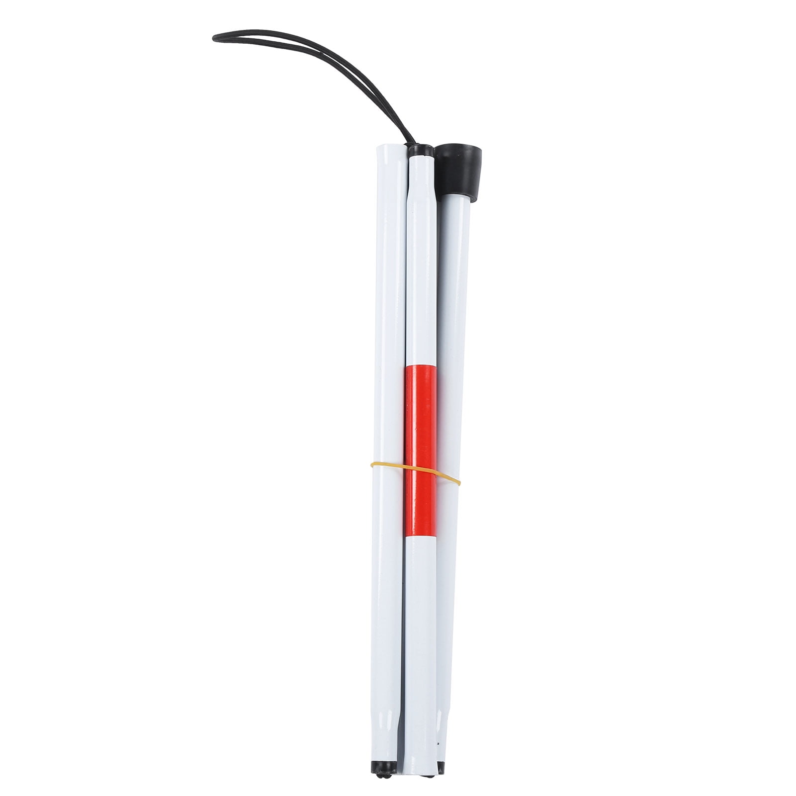 Foldable Cane Collapsible Reflective White and Red Walking Stick for ...