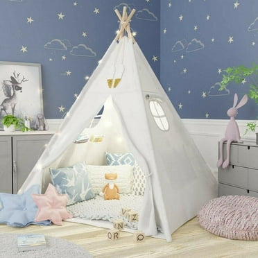 SKYSHALO Children's Play Teepee, Suitable for 1-5 Year Olds, Indoor ...