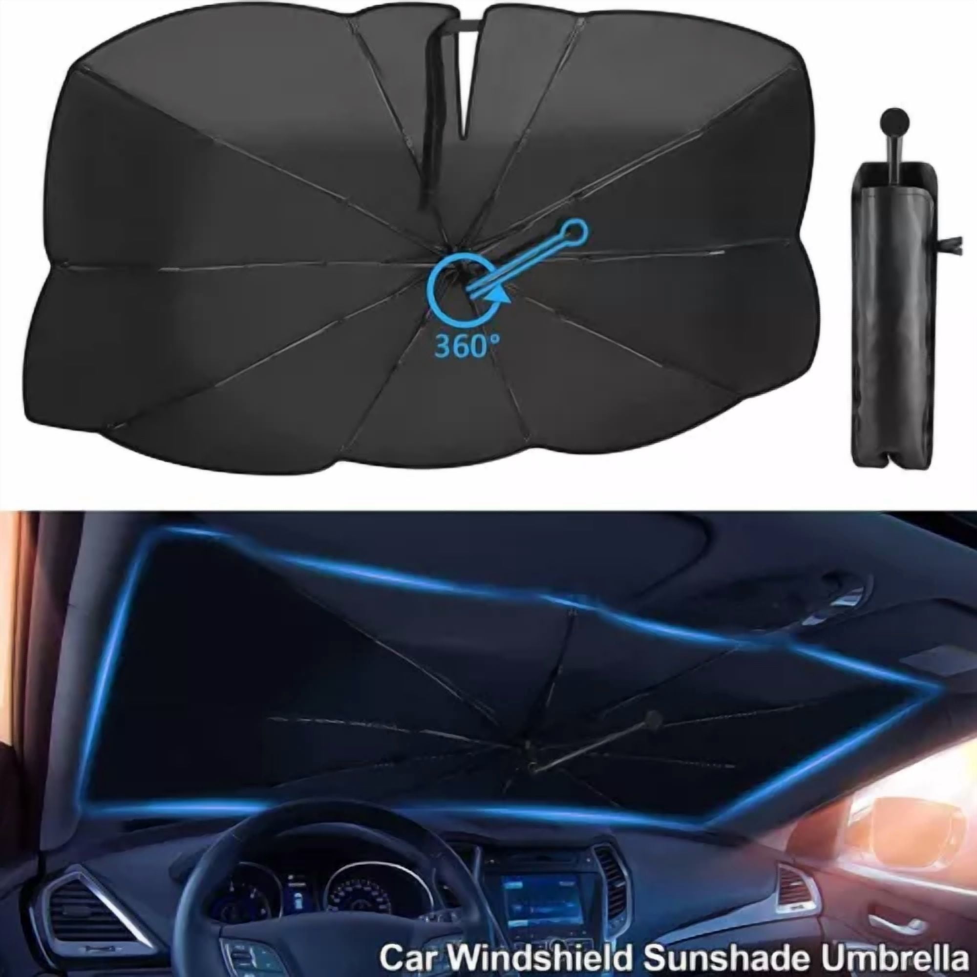 Foldable Car Sunshade Sun Shade Front Window Windshield Uv Umbrella ...