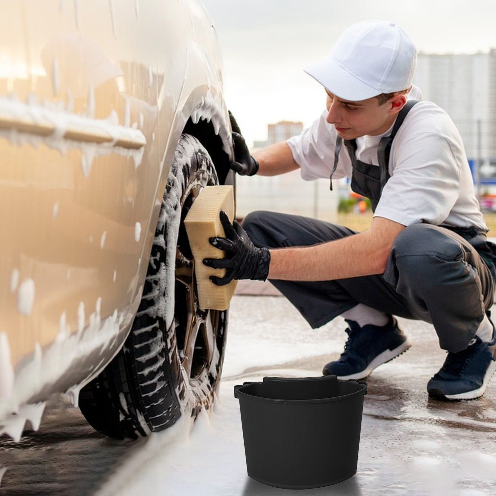 Foldable Car Wash Bucket 9L | Oxford Cloth Waterproof Collapsible ...