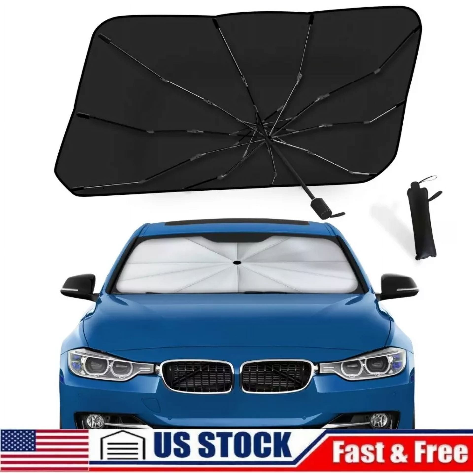 Foldable Car Windshield Sun Shade Umbrella for Front Window - Protect ...