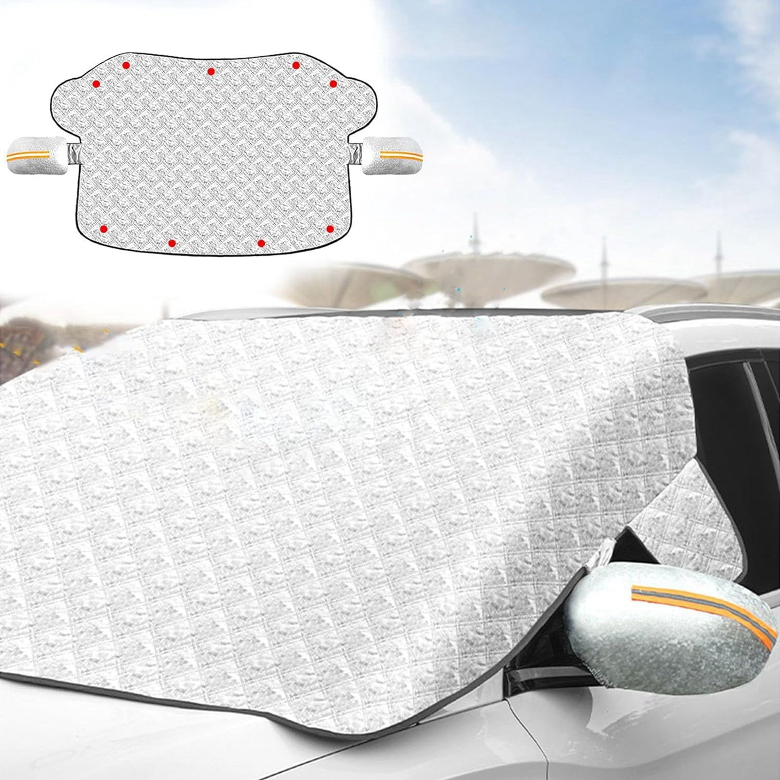 Foldable Car Windshield Sun Shade with Edge Heat Blocking for Vehicle ...