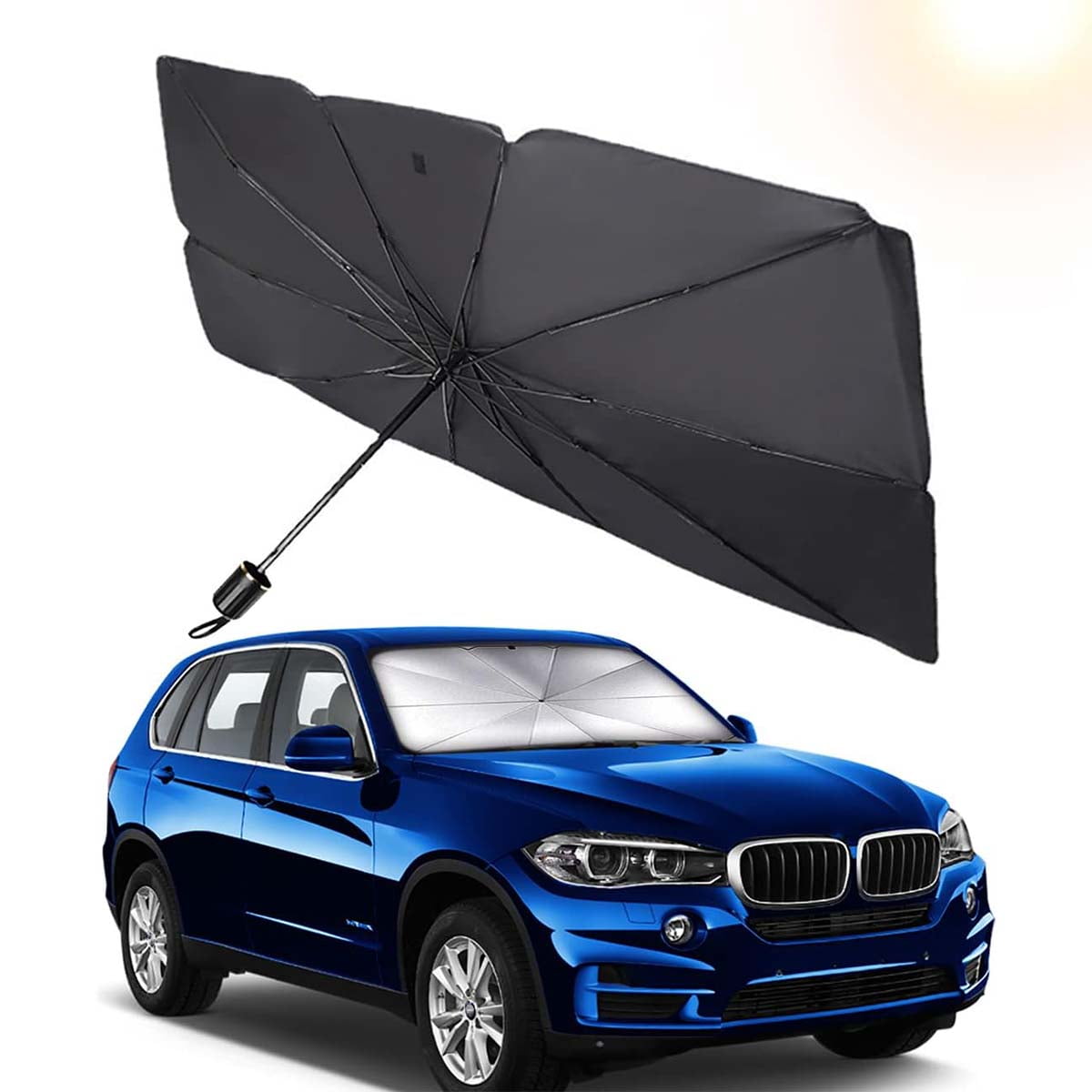 Foldable Car Windshield Sun parasol , Auto Sun Shield Heat Protector ...