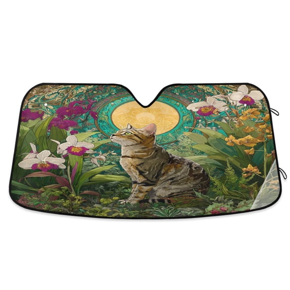 Foldable Car Windshield Sunshade UV Sun Visor Protector Blocks UV Rays ...