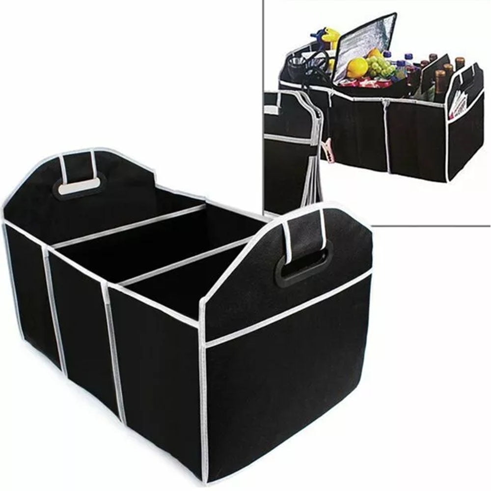Foldable Cargo Trunk Organizer, Portable Three Compartments Waterproof ...