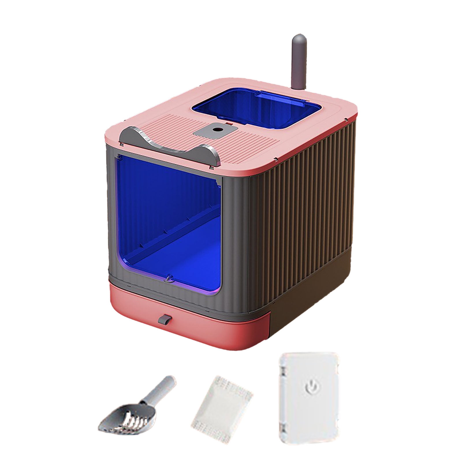 Foldable Cat Litter With Drawer – Enclosed Design Scatter & Odor Up ...