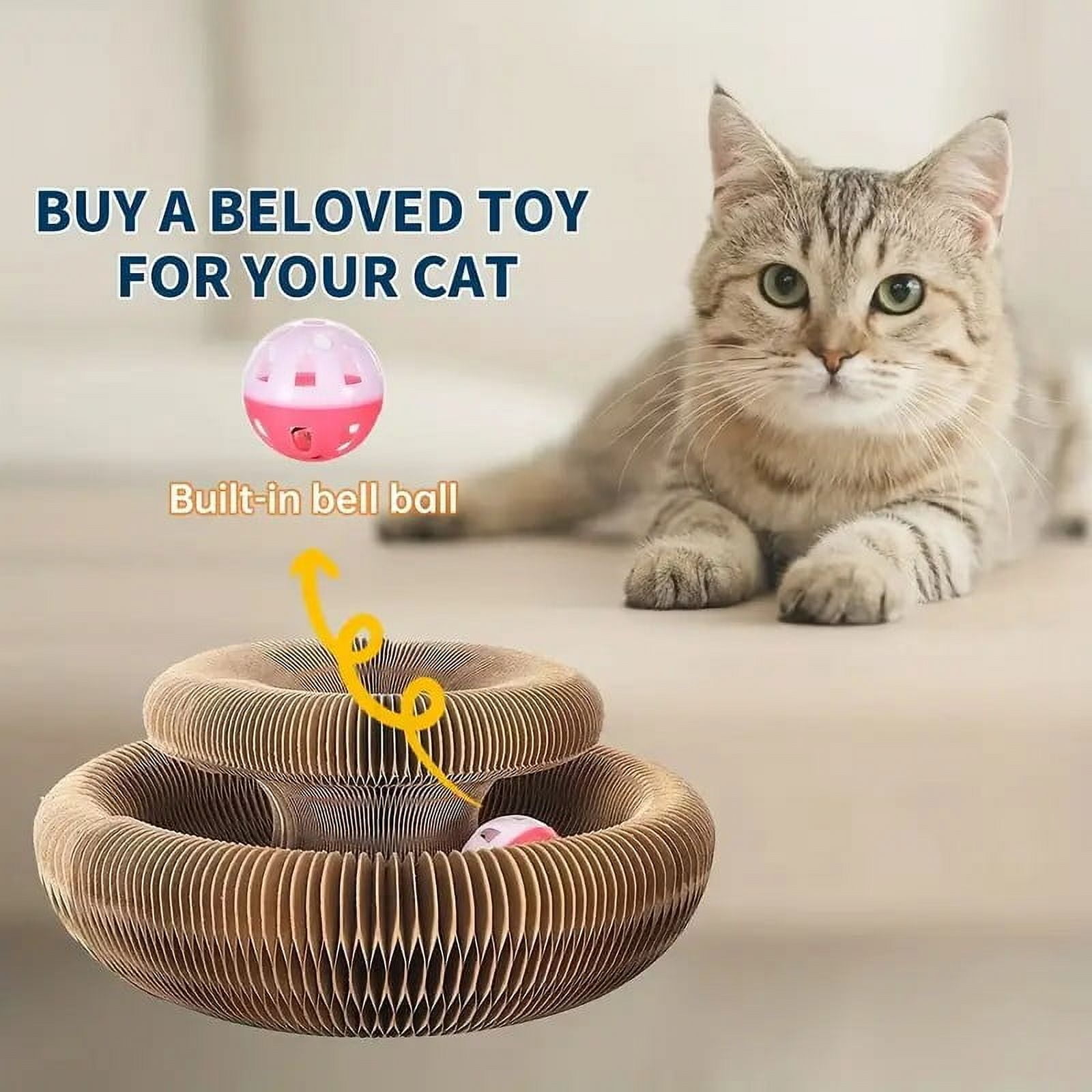 Foldable Cat Scratch Board Interactive Indoor Toy Mental Physical ...