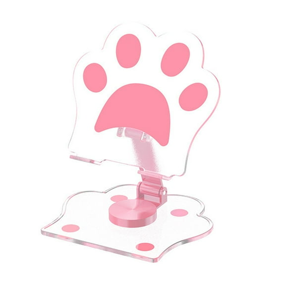 Foldable Cats Claws Acrylic Phone Stand Rotatable Mount Stable Base ...