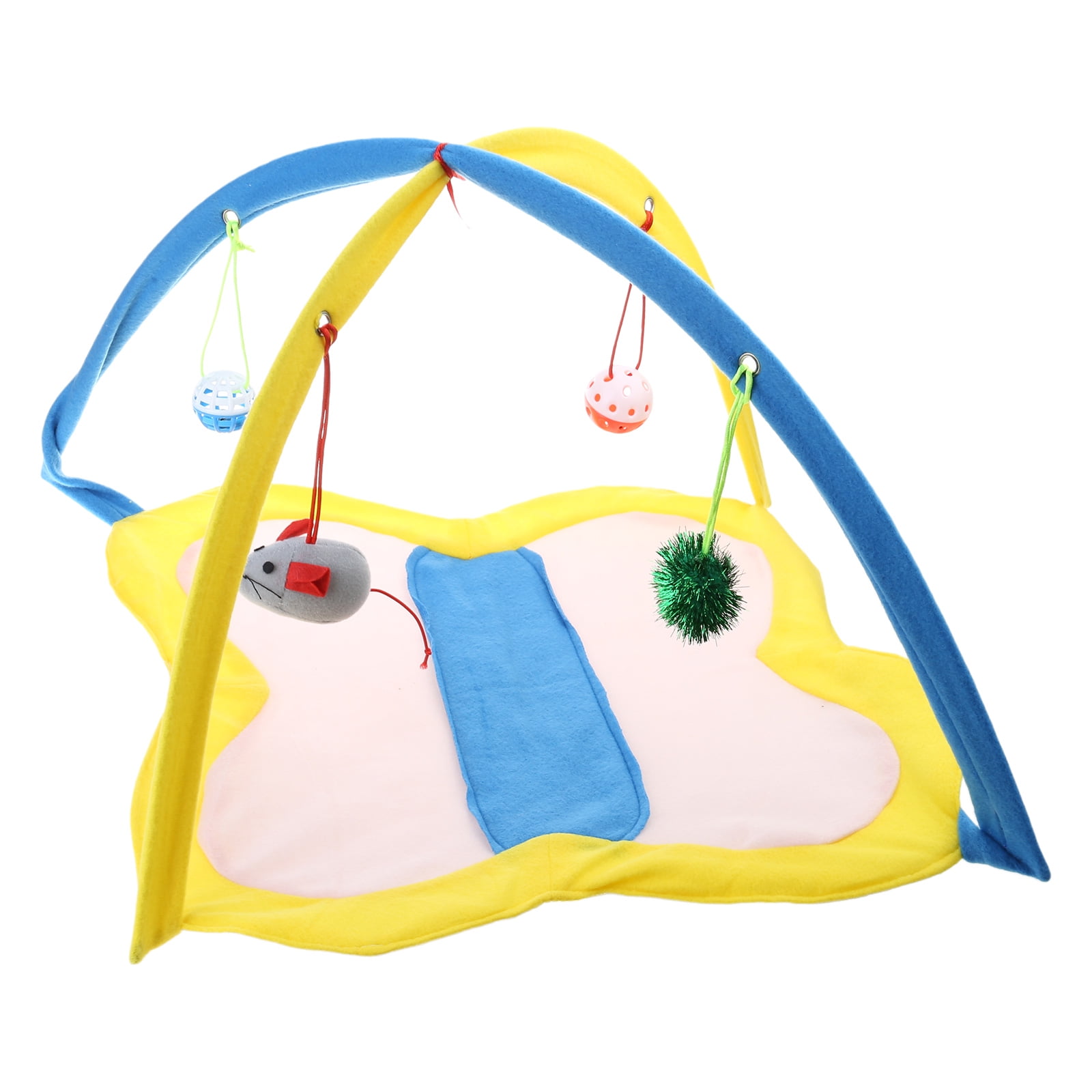 Foldable Cats Tent with Color Bells Play Chaseing Hide Tent Indoor for ...
