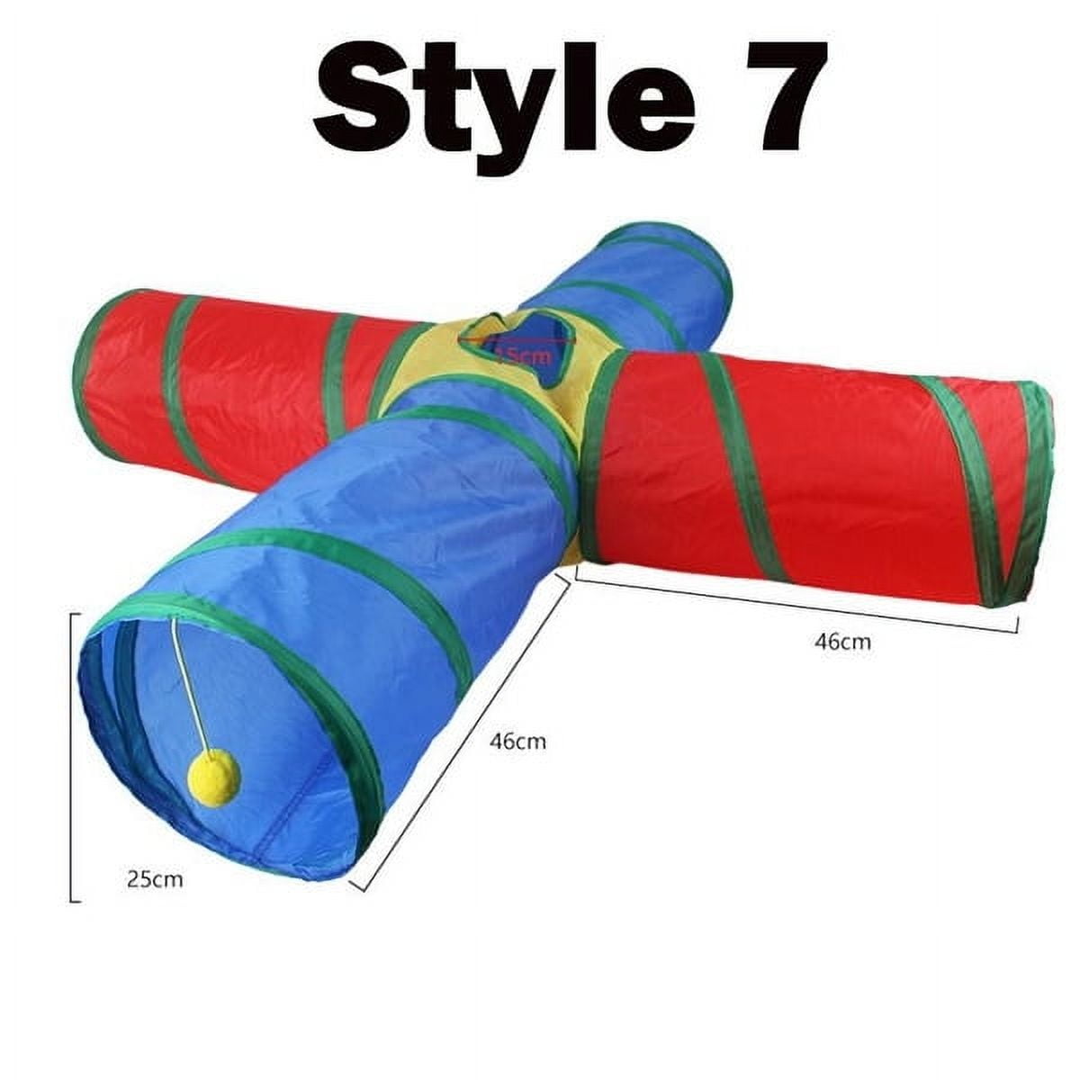 Foldable Cats Tunnel Pet Cat Toys Kitty Pet Training Interactive Fun ...