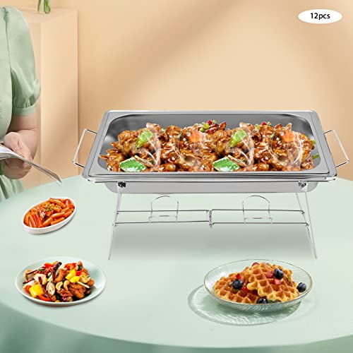 Foldable Chafing Wire Rack Buffet Stand, 12 Pack Full Size Racks ...