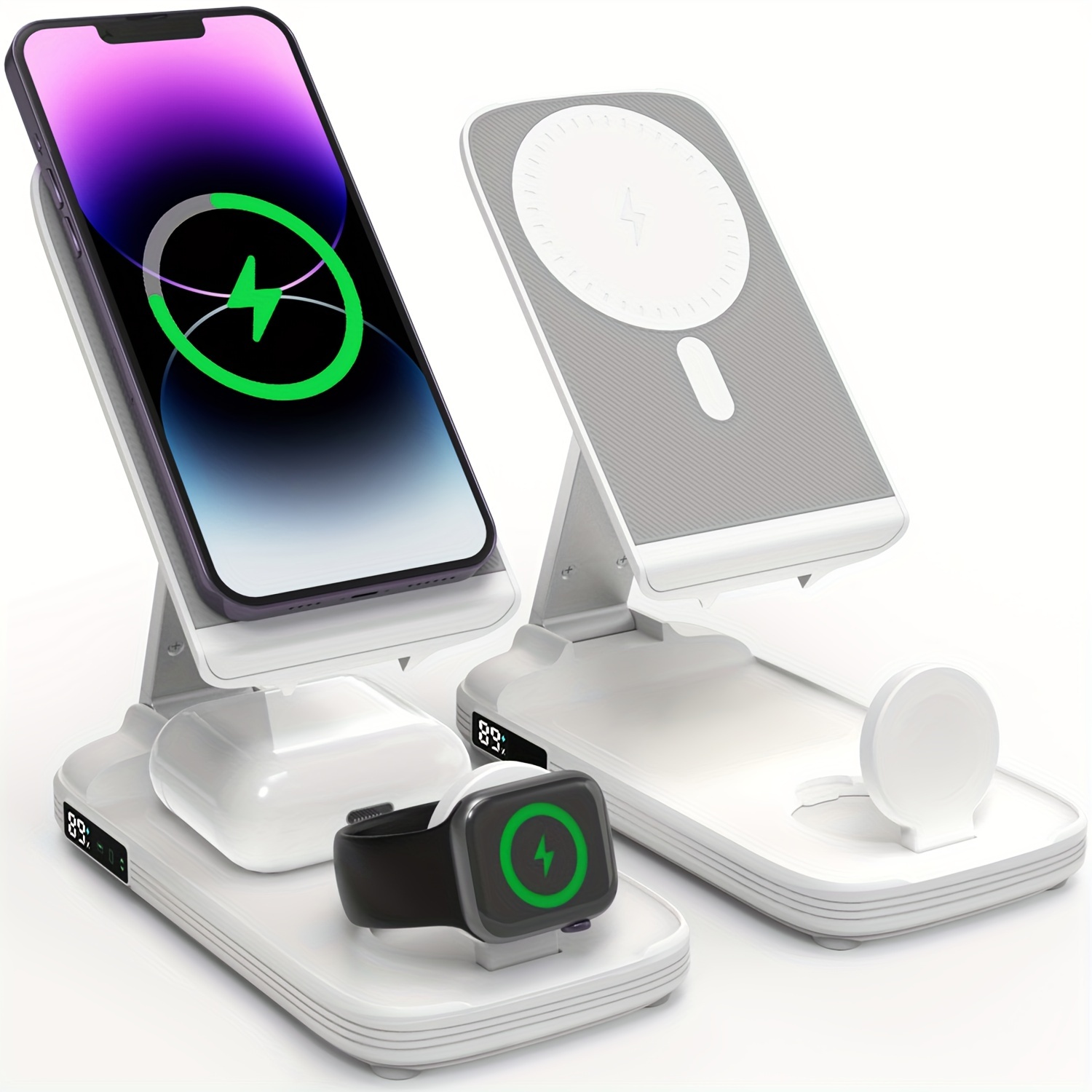 Foldable Charger Stand With Magnetic 10000mAh Power Bank 20W Fast ...