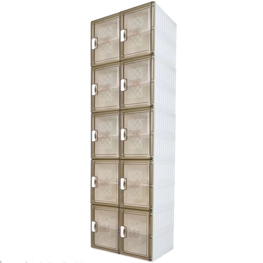 Foldable Clear Shoe Box,One Piece Shoe Rack, Bedroom Living Room ...
