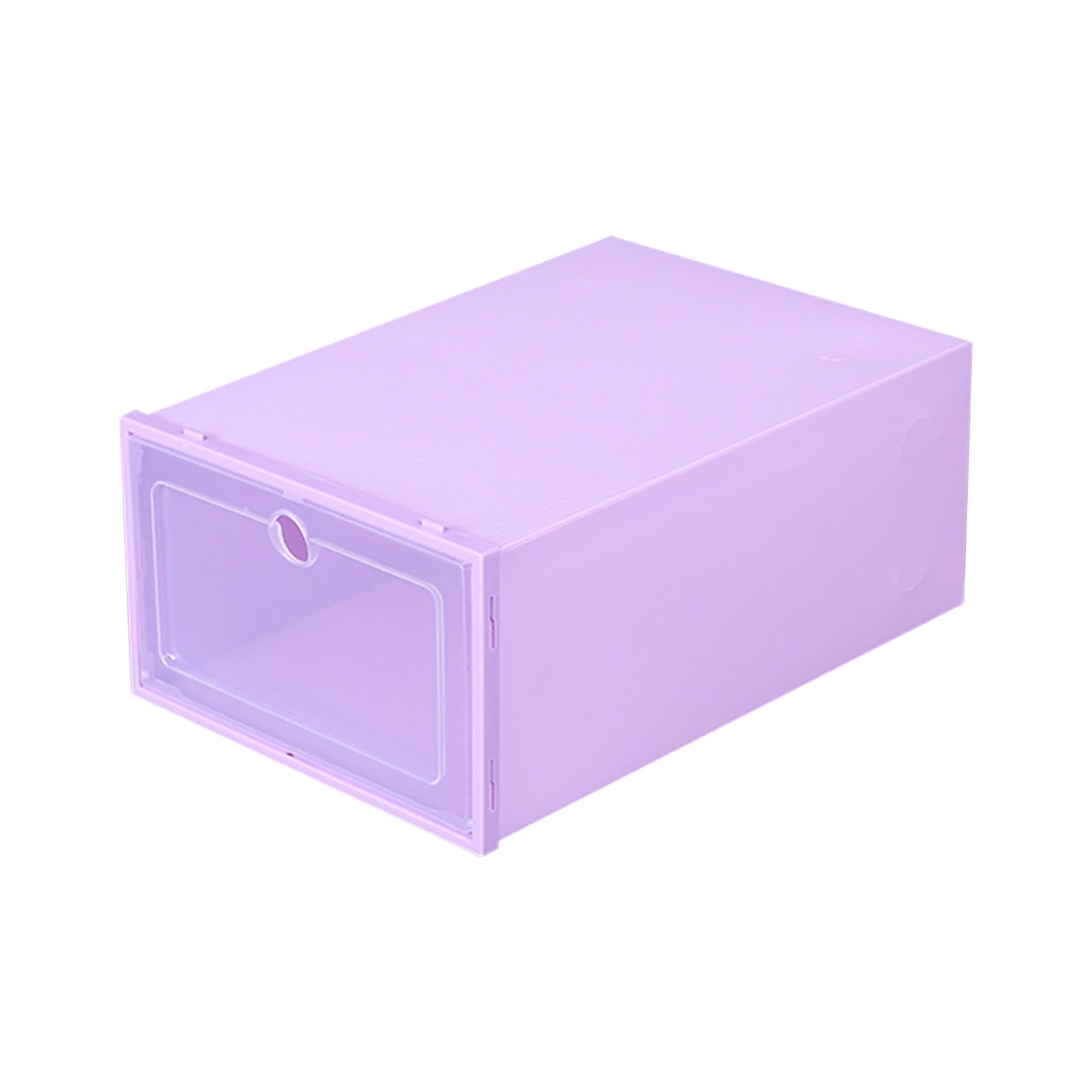 Foldable Clear Shoes Storage Box Plastic Stackable Shoe Organizer ...