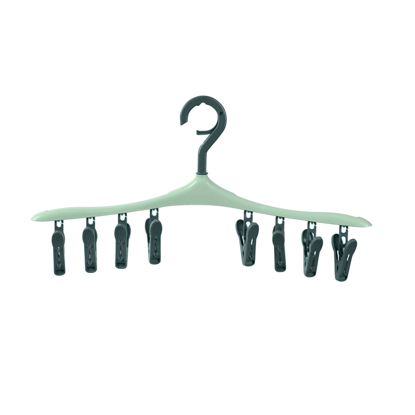 Foldable Clip and Drip Hanger with 8 Clips, Plastic Hanging Drying Rack ...