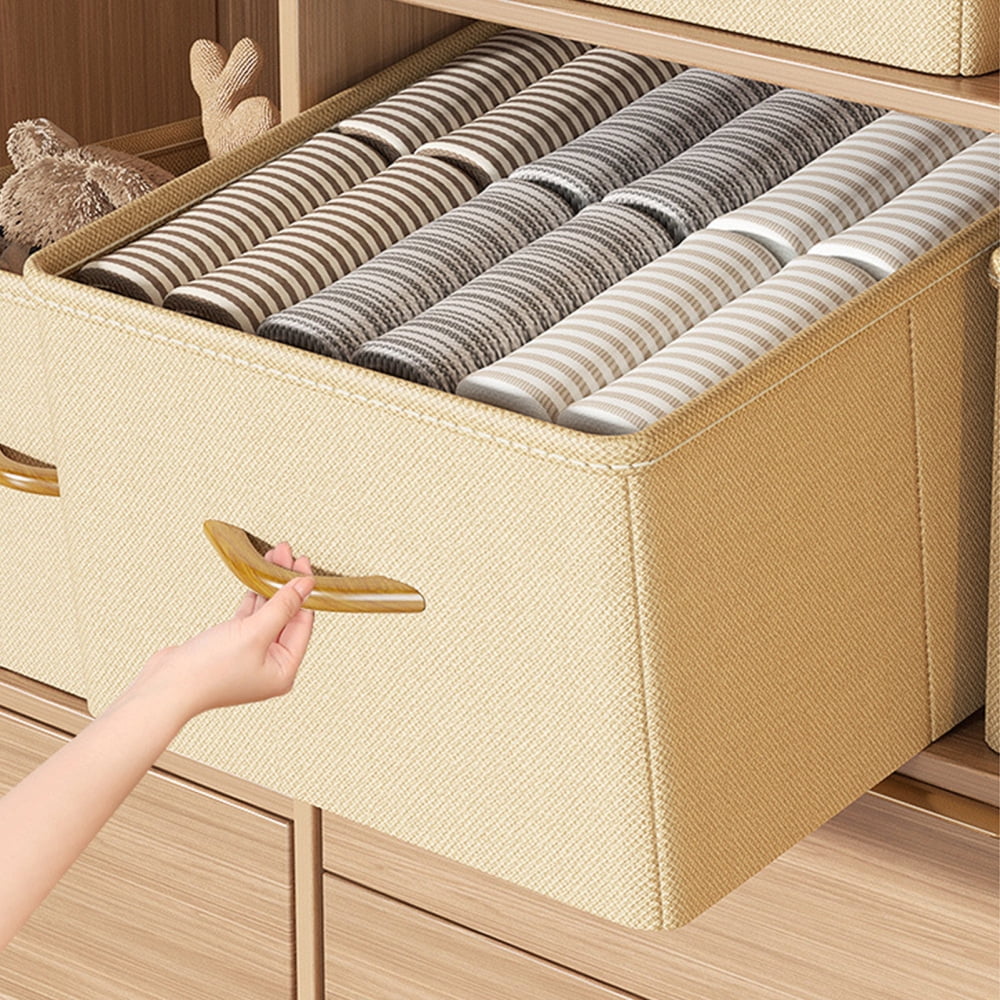 Foldable Clothes Organize Box Sturdy Organizing Fabric Box for Shelves ...