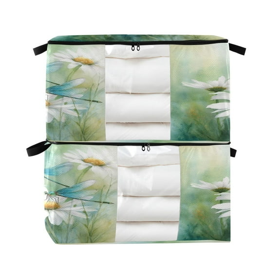 Foldable Clothes Storage Bags Clothes Organizer Bin with Clear Windows ...
