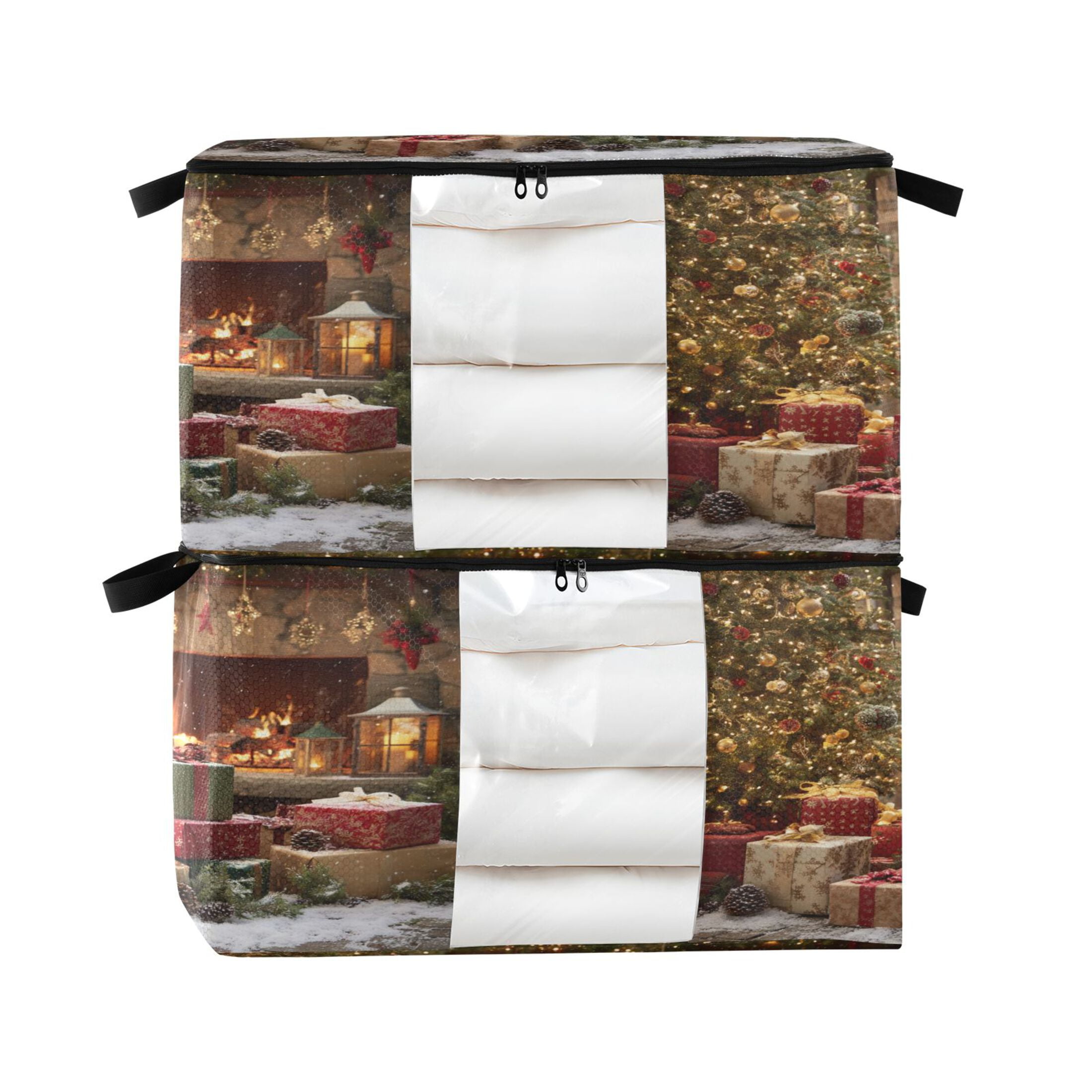 Foldable Clothes Storage Bags Clothes Organizer Bin with Clear Windows ...