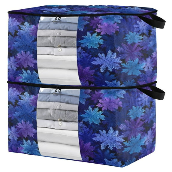 Foldable Clothes Storage Bags Clothes Organizer Bin with Clear Windows ...
