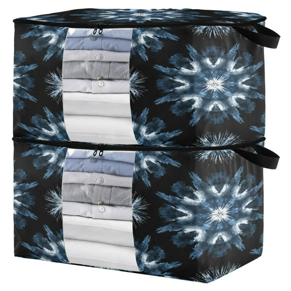 Foldable Clothes Storage Bags Clothes Organizer Bin with Clear Windows ...