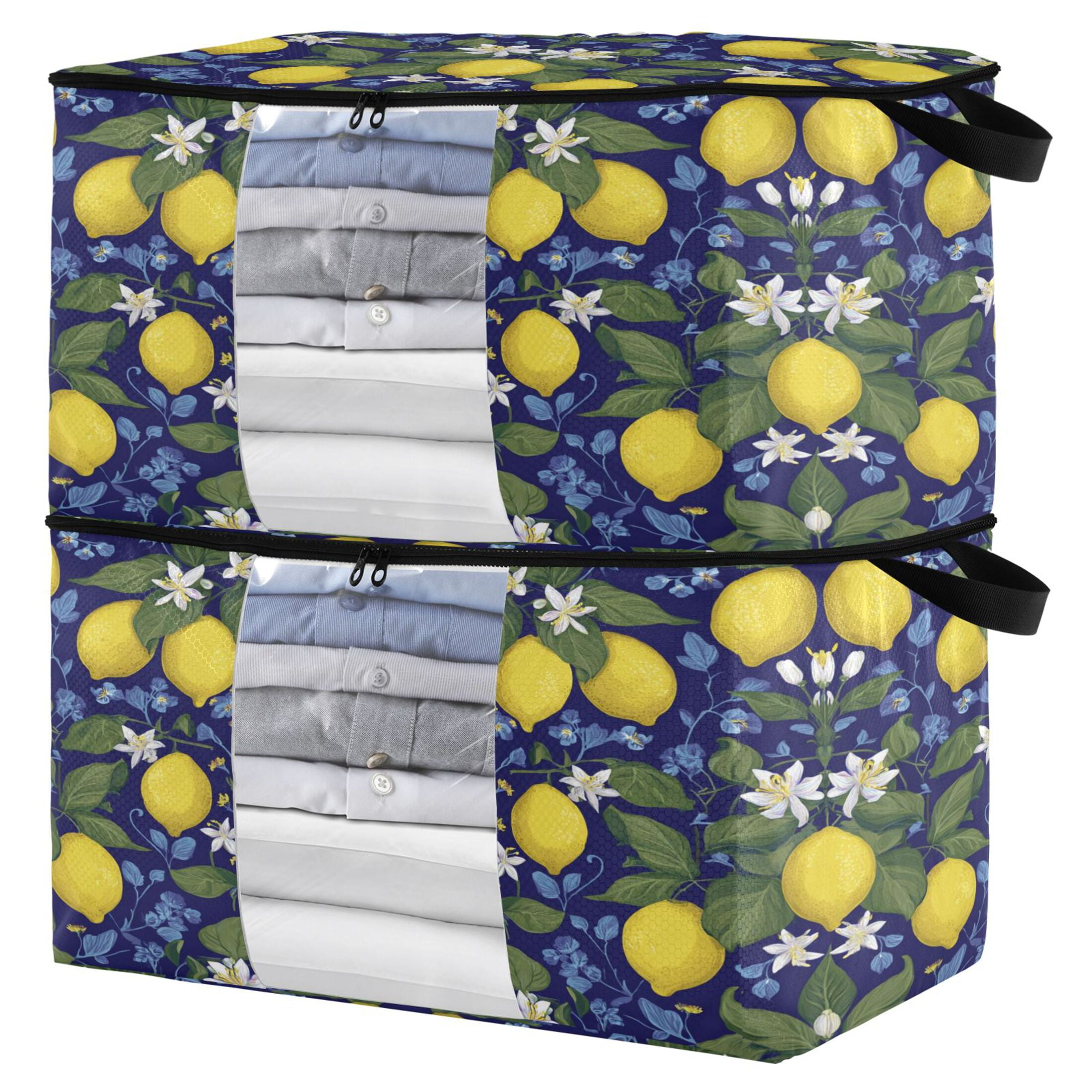 Foldable Clothes Storage Bags Clothes Organizer Bin with Clear Windows ...