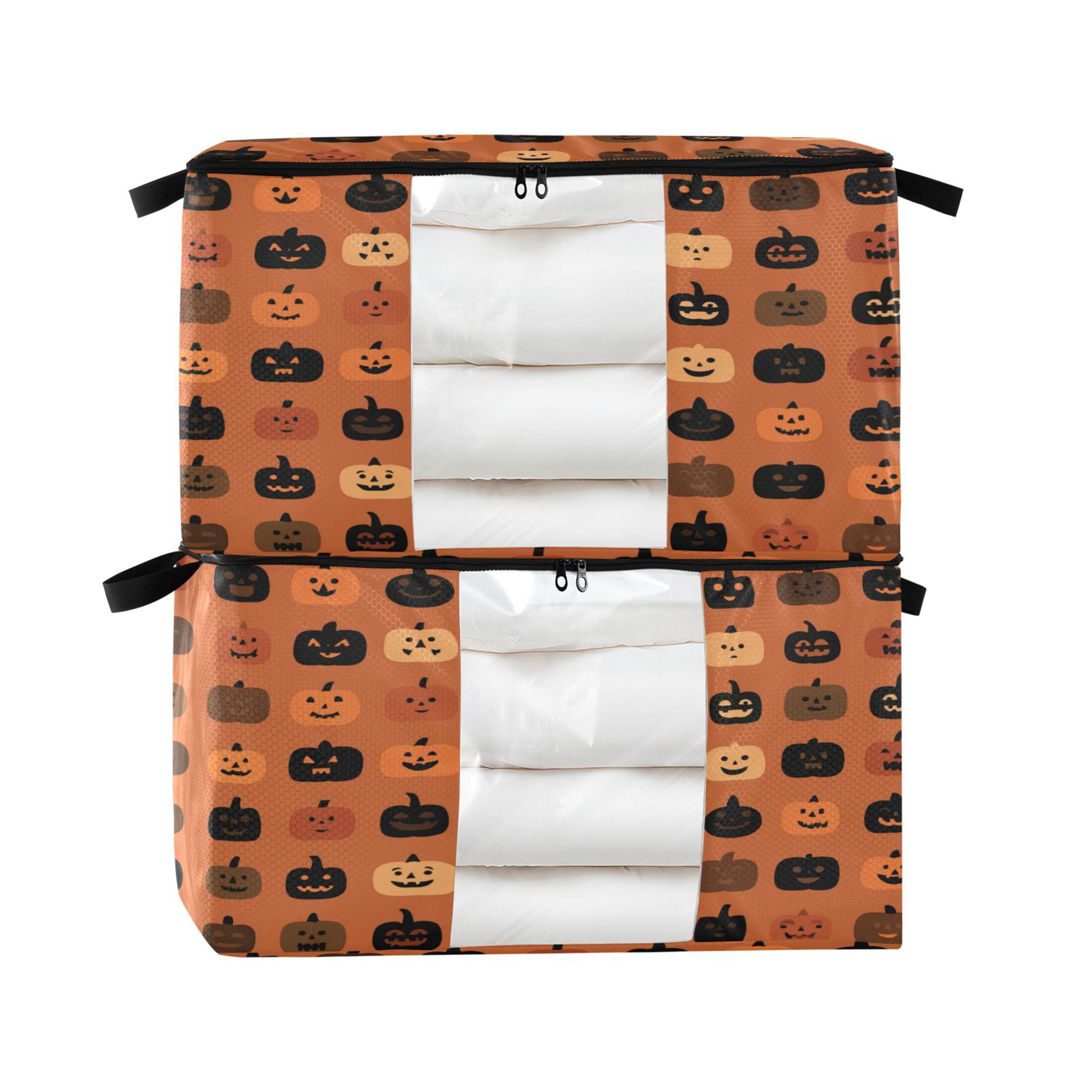 Foldable Clothes Storage Bags Clothes Organizer Bin with Clear Windows ...