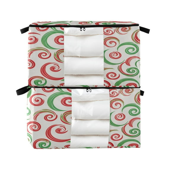 Foldable Clothes Storage Bags Clothes Organizer Bin with Clear Windows ...