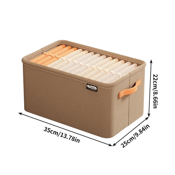 Foldable Clothes Storage Box | Pant Organizer & Wardrobe Layered Grid ...