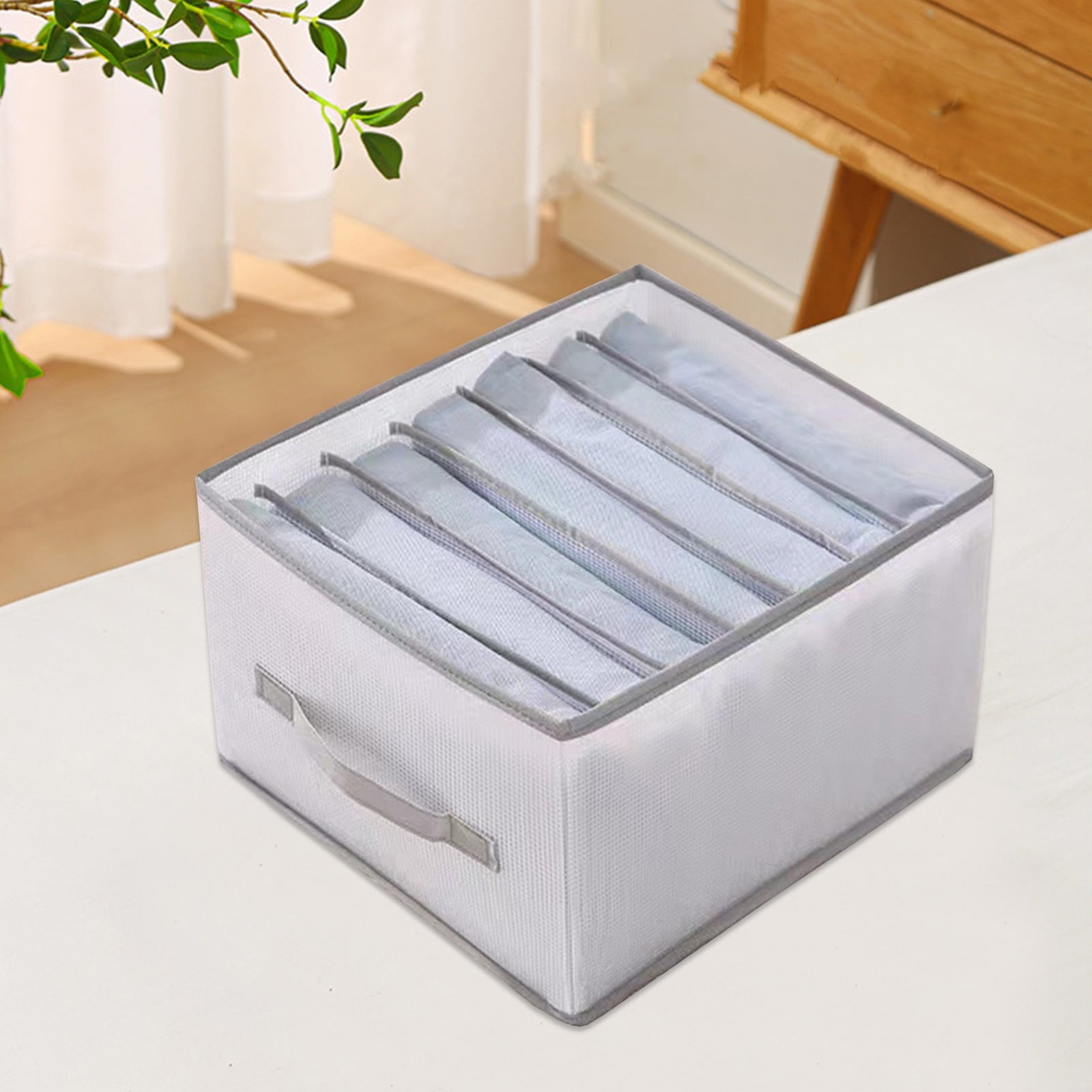 Foldable Clothing Storage Box Wardrobe Classification Container ...