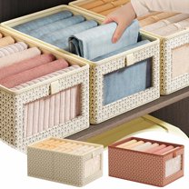 Cation Clothes Storage Box Household Foldable Wardrobe With Lid ...
